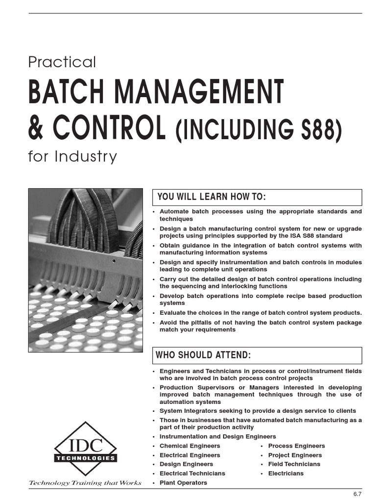 Batch Control Systems Workshop | PDF | Enterprise Resource Planning ...