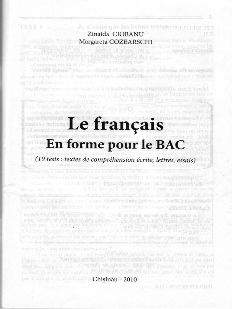 Franceza BAC | PDF