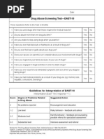 15 Drug Abuse Screening Test - DAST 10 | PDF | Self-Improvement | Lifestyle