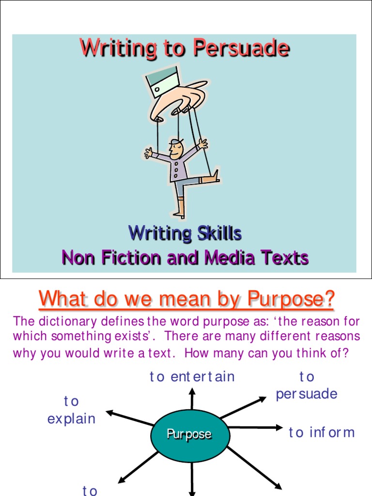 English Writing To Persuade | PDF | Persuasion | Audience