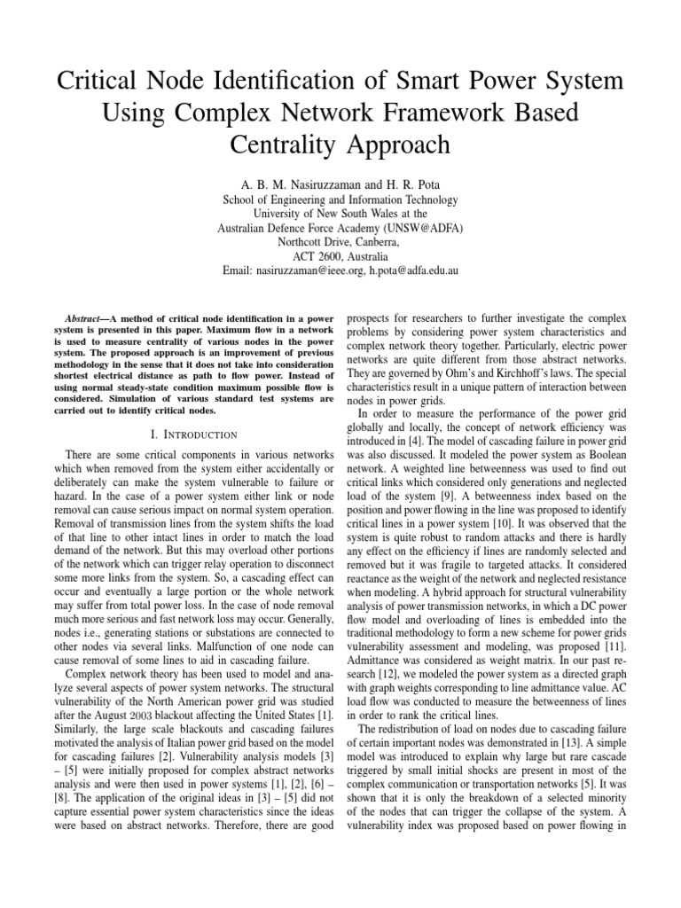 Critical Nodes | PDF | Graph Theory | Theoretical Computer Science