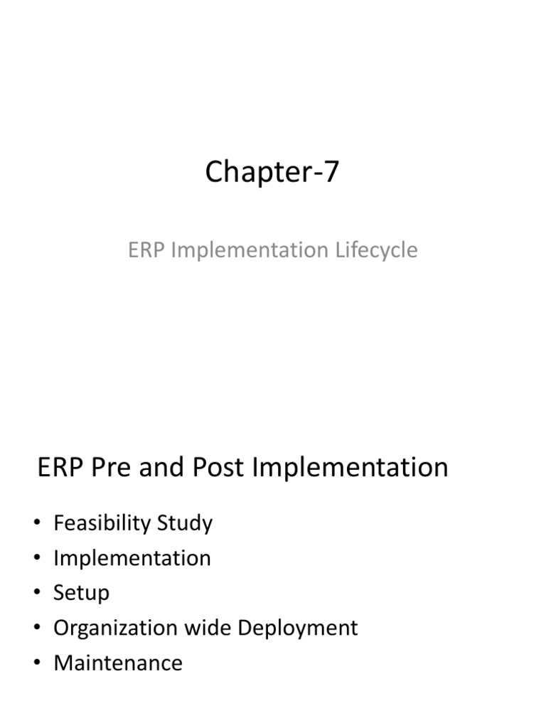 ERP Implementation Lifecycle Phases | PDF | Enterprise Resource ...