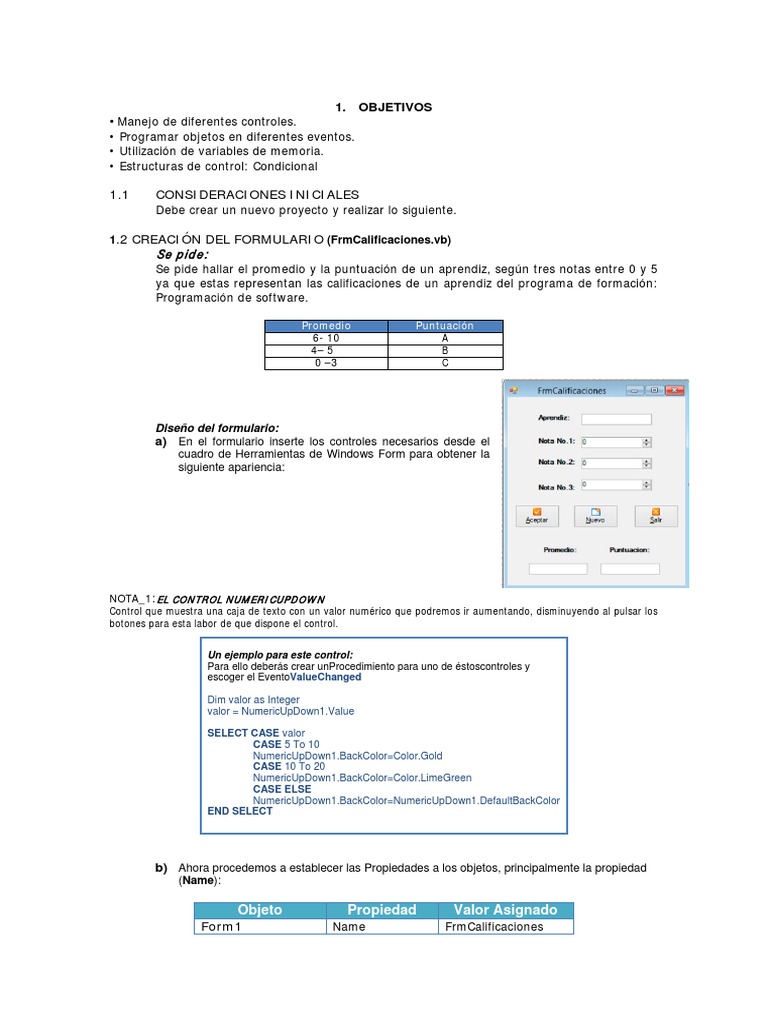 Guia 2 De Ejercicios Visual Studio Pdf Flujo De Control Variable