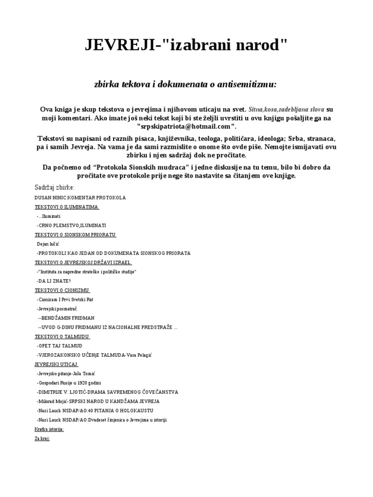 Jevreji - Sve Što Niste Znali | PDF