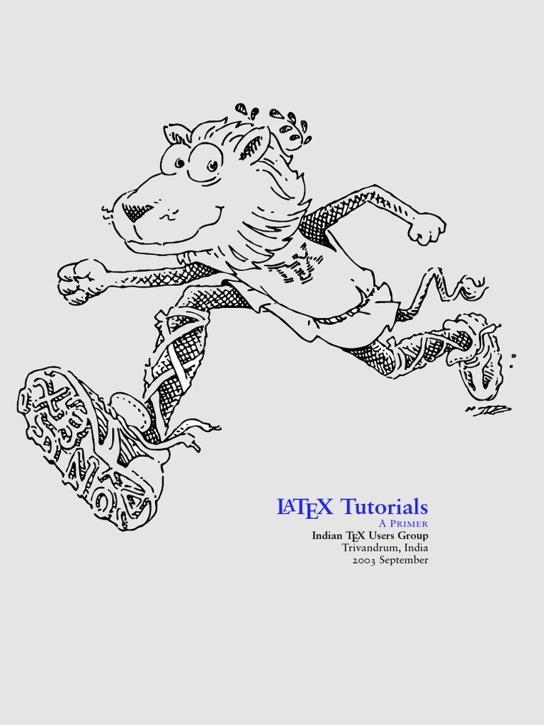 L TEX Tutorials: Indian TEX Users Group | PDF