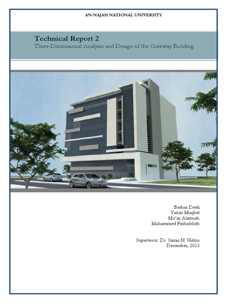 Technical Report For A Structural Design Project | PDF | Young's ...
