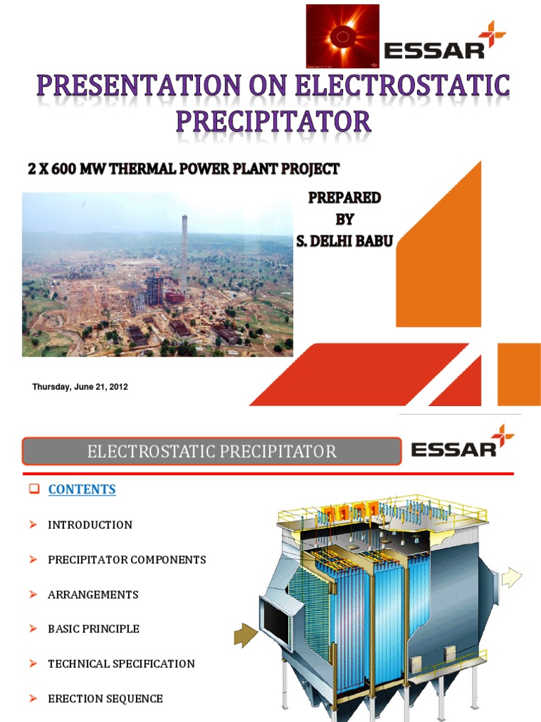 Electrostatic Precipitator Working Principle