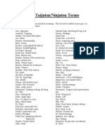 Japanese Jujitsu Terminology Guide | PDF | Jujutsu | Japanese Martial Arts