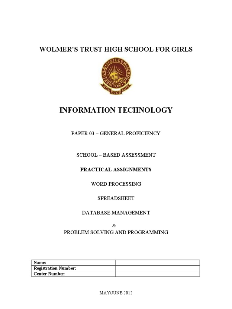 It Sba Question | PDF | Spreadsheet | Test (Assessment)