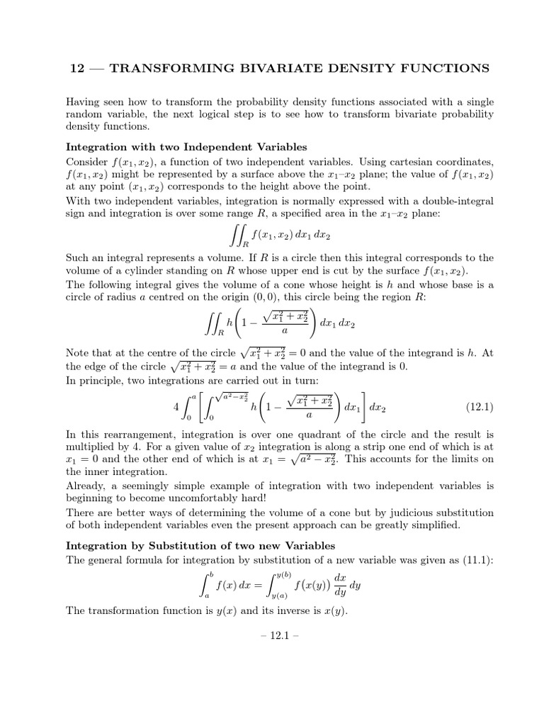 Box Muller | PDF | Probability Density Function | Integral
