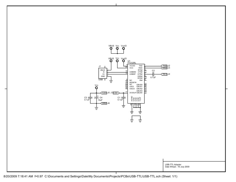 VBUS vs VCC in USB-TTL Design | PDF