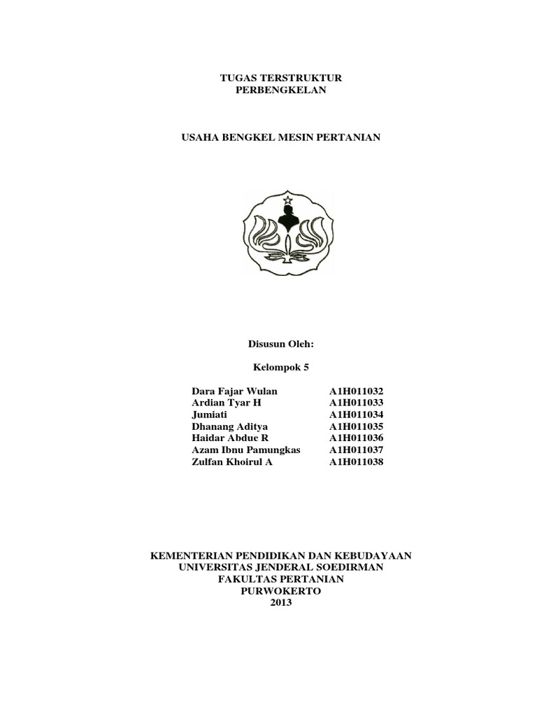 Bengkel Alat Pertanian | PDF