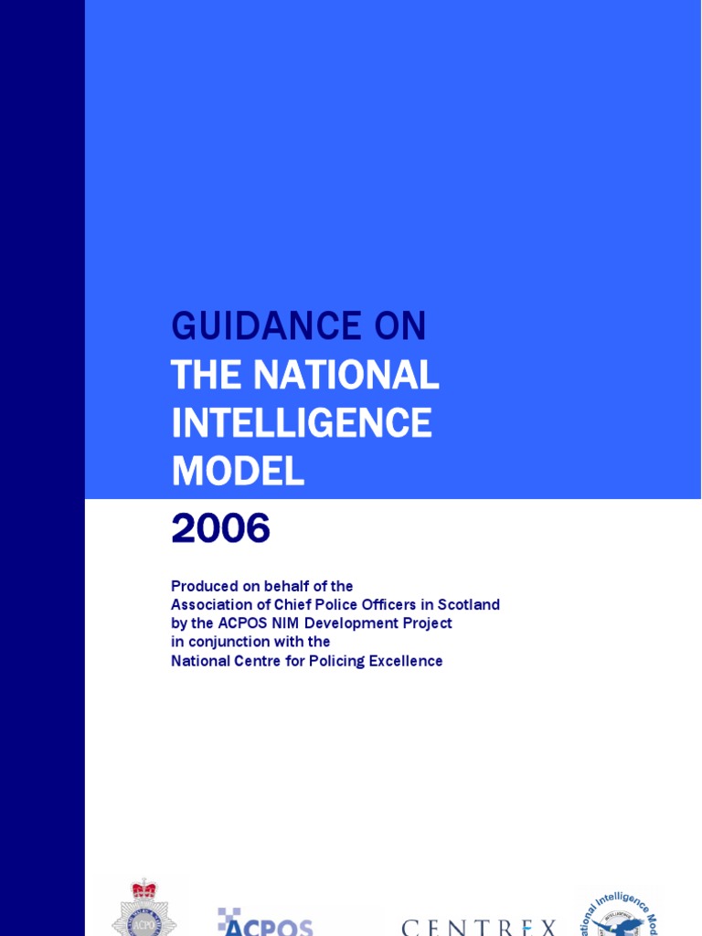 ACPOS Guidance - UK National Intelligence Model | Police | Business Process
