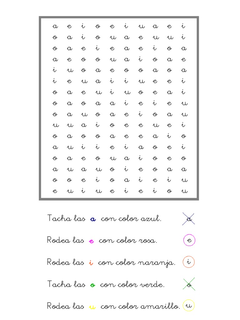 Discriminación Visual Vocales