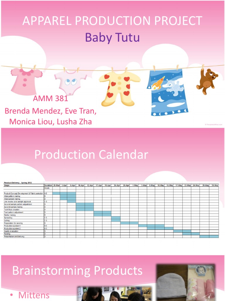 Baby Tutu Production Process Overview | PDF | Textiles | Clothing