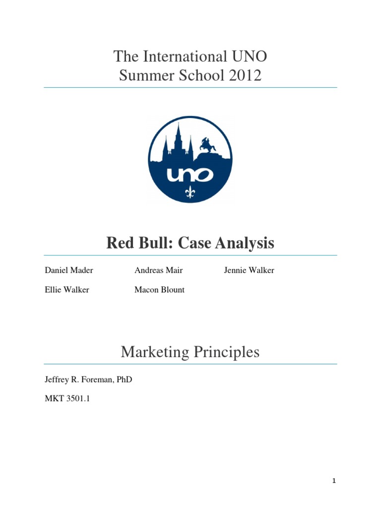 Red Bull Case Analysis | PDF | Pricing | Brand