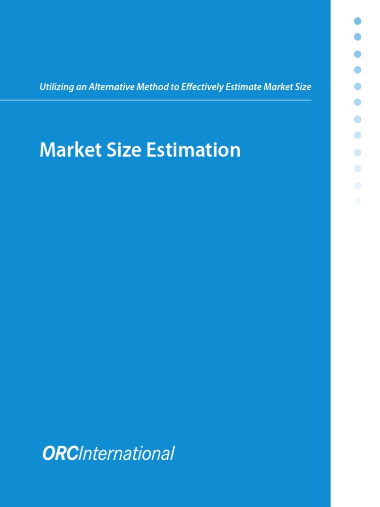 Market Size Estimation Whitepaper | PDF | Market Segmentation | Survey ...