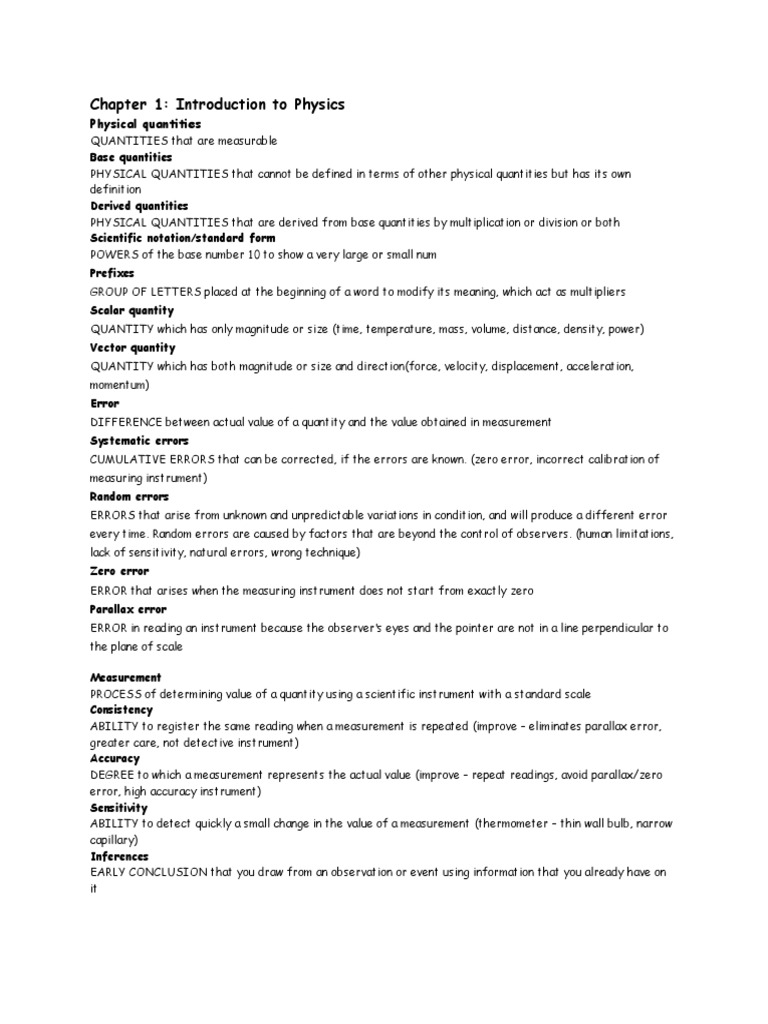 Physics SPM Definition | PDF | Force | Momentum