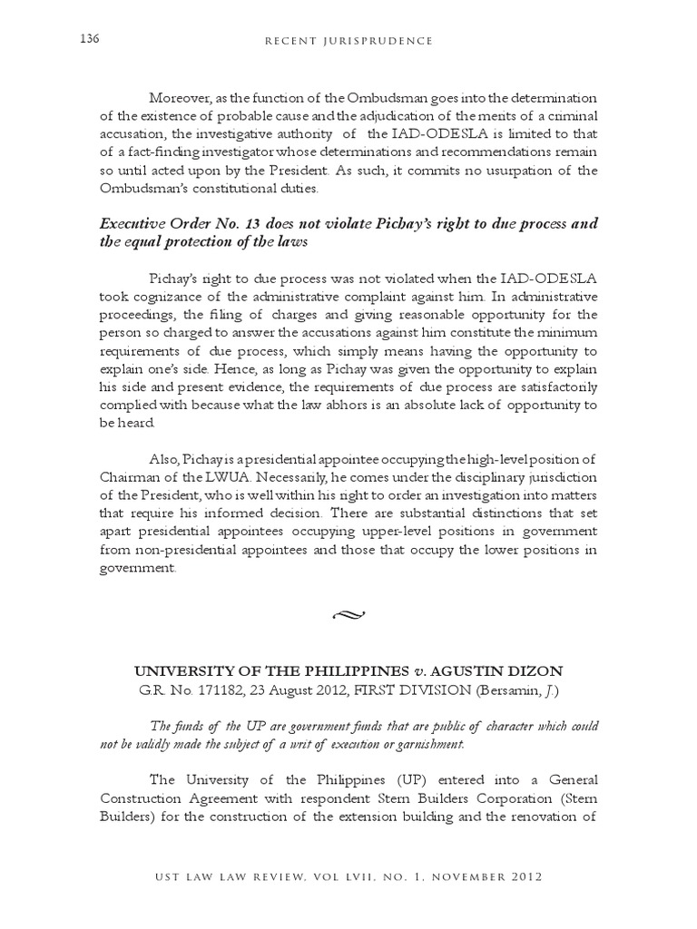 UP v. Dizon | PDF | Due Process | Social Institutions
