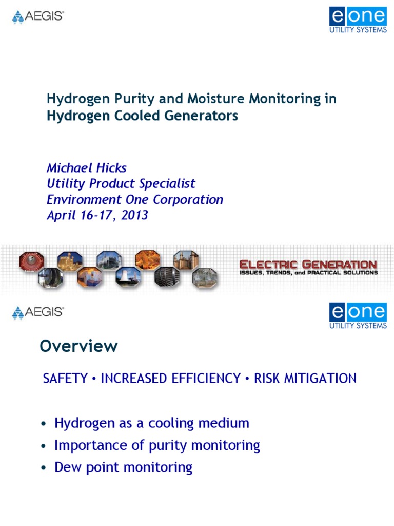 Hydrogen Purity and Dew Point Monitoring | PDF | Hydrogen | Atmosphere ...