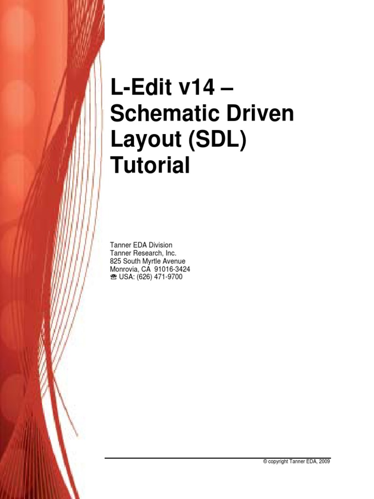 L Edit Sdl Tutorial Pdf System Software Computer Engineering