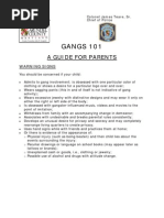 Gang Awareness and Identification Guide | PDF | Social Science | Wellness