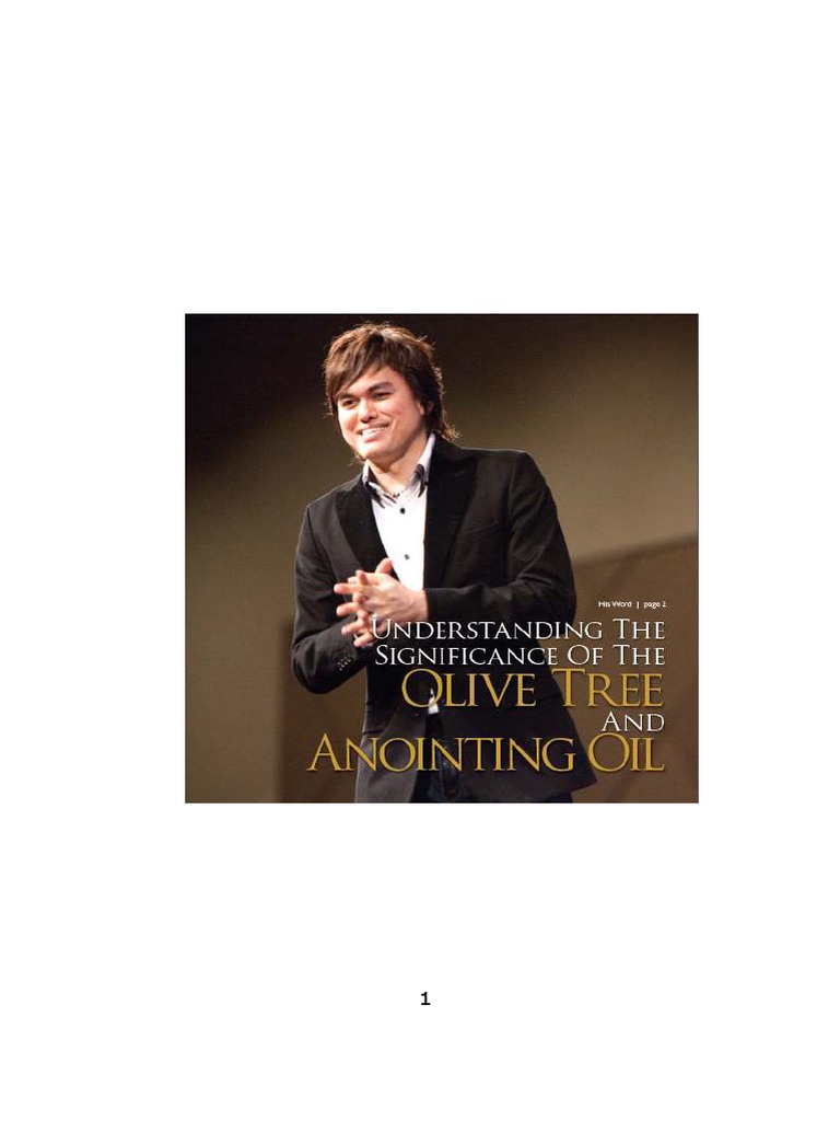 Anointing Oil: Biblical Insights and Use | PDF | Anointing | Jesus