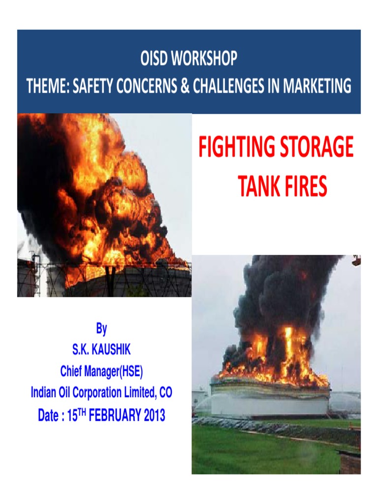 Storage Tank Fire Fighting Strategies | PDF