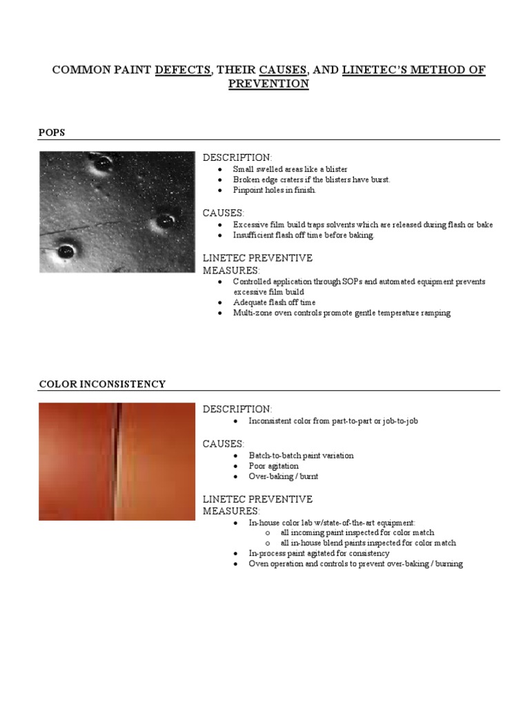 Paint Defects | PDF | Paint | Industrial Processes