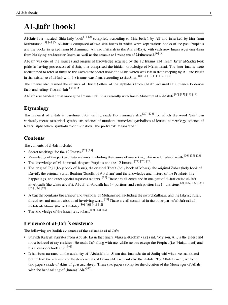 Al Jafr Book | PDF | Shia Islam | Abrahamic Religions