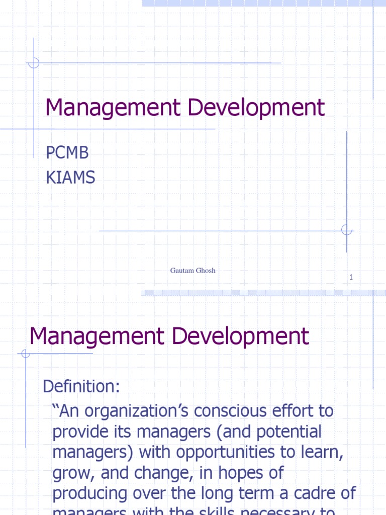 Management Development 4879 | PDF | Master Of Business Administration ...