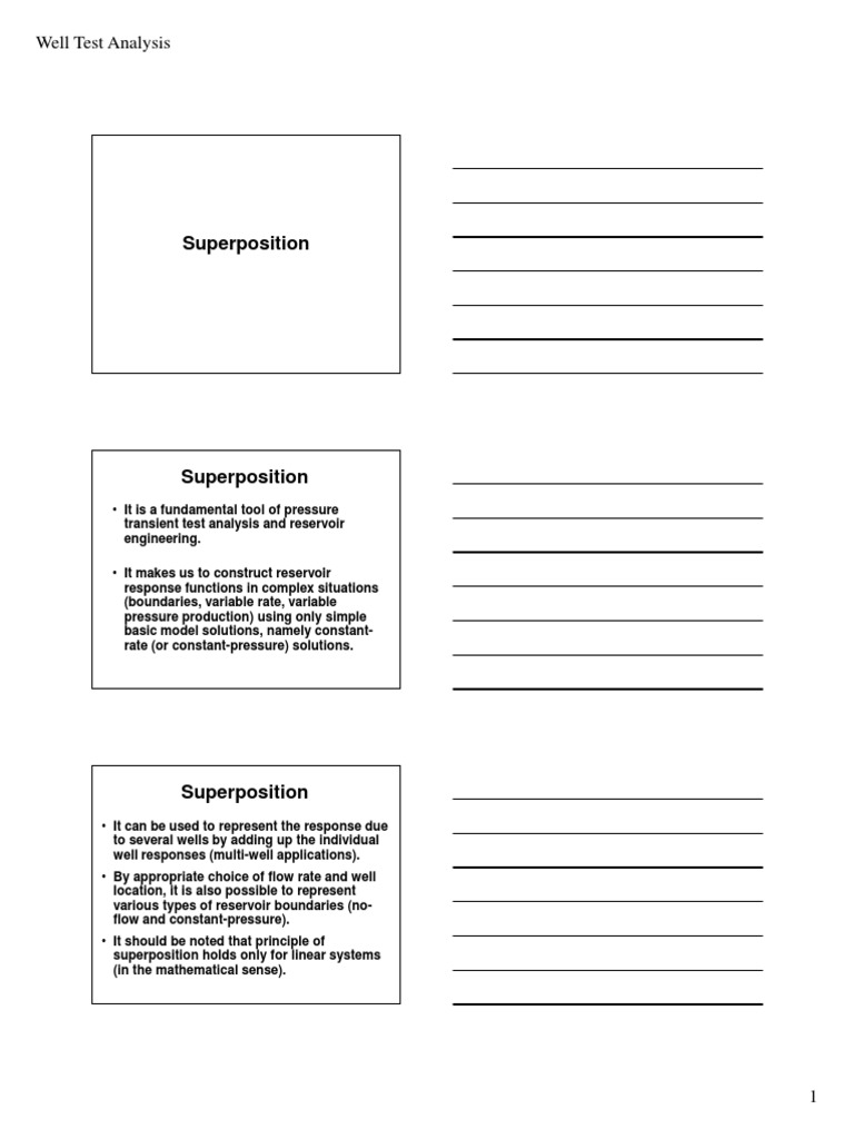 Superposition in Well Test Analysis | PDF | Gases | Mechanics