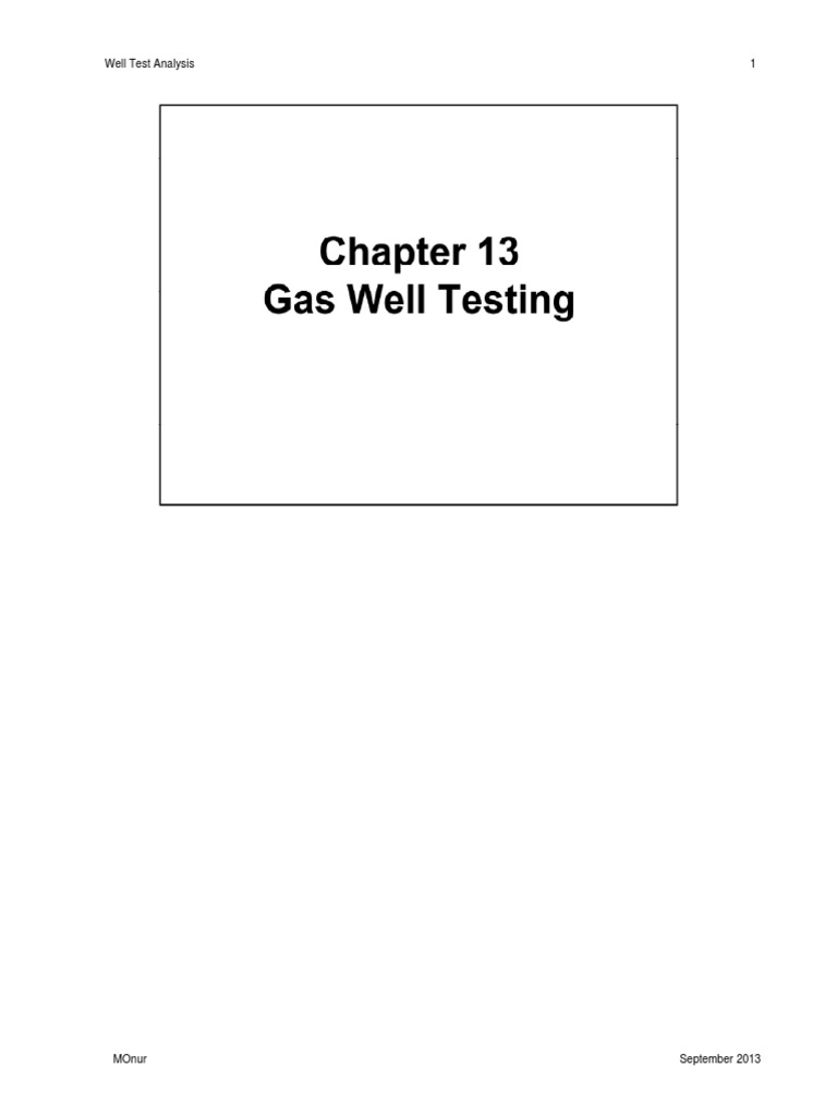Part 13 Gas Well Testing | Download Free PDF | Gases | Partial ...