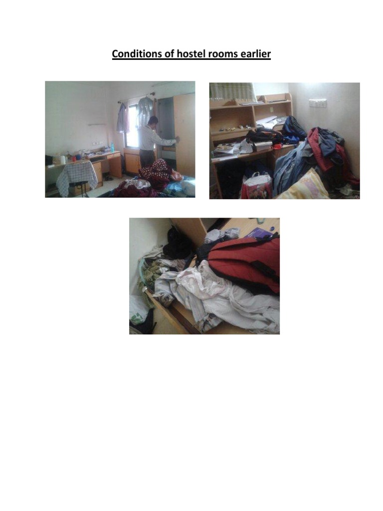 Conditions of Hostel Rooms Earlier | PDF