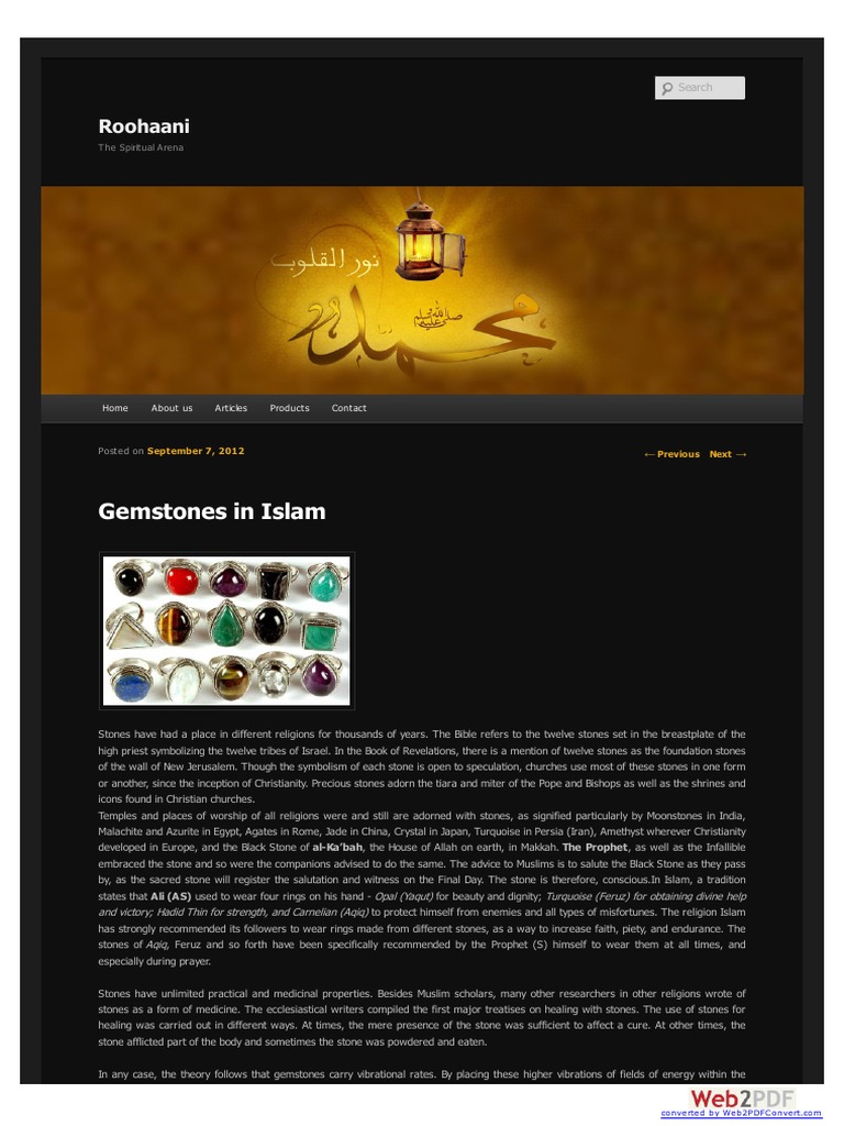 Gemstones in Islam: Exploring the Spiritual and Healing Properties of ...