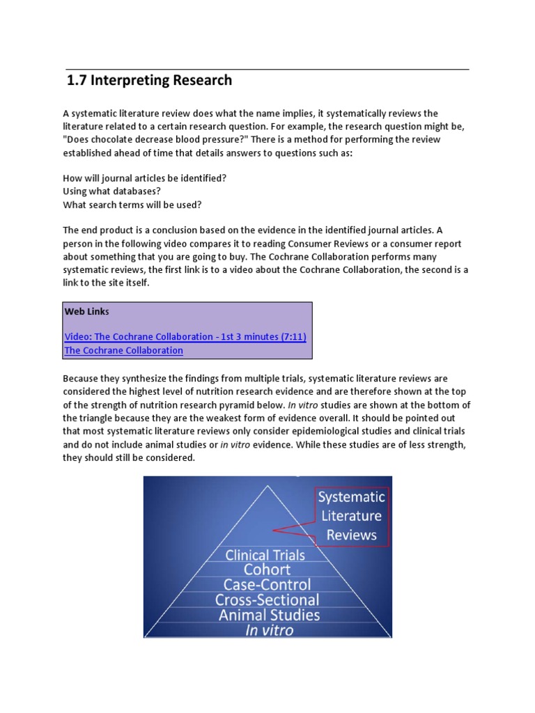 1.7 Interpreting Research: Web Links | PDF | Vitamin E | Clinical Trial