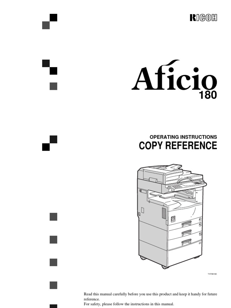 Ricoh Aficio 250 Operating Instruction | PDF | Fax | Photocopier
