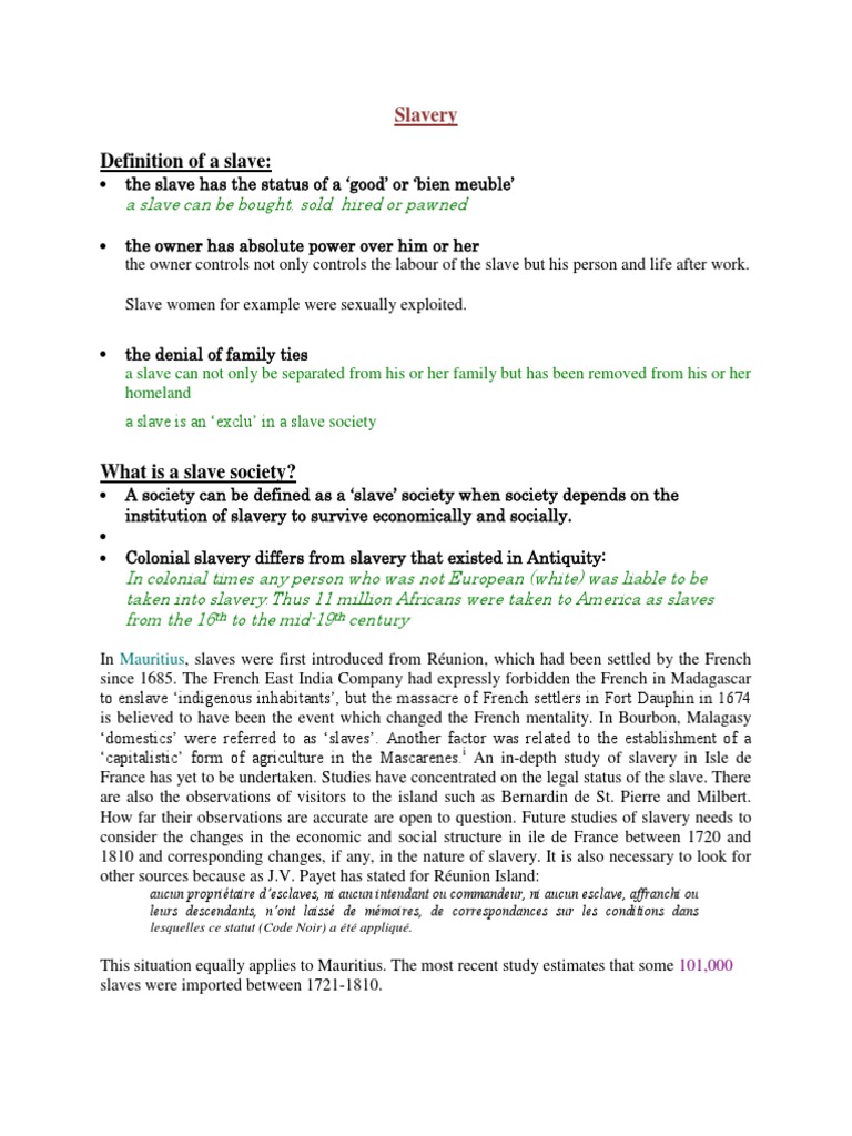 Slavery | PDF | History Of Slavery | Slavery