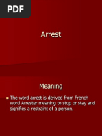 Form For MEMO OF ARREST | PDF