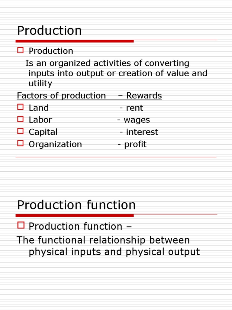 Product and Cost | PDF | Production Function | Business Economics
