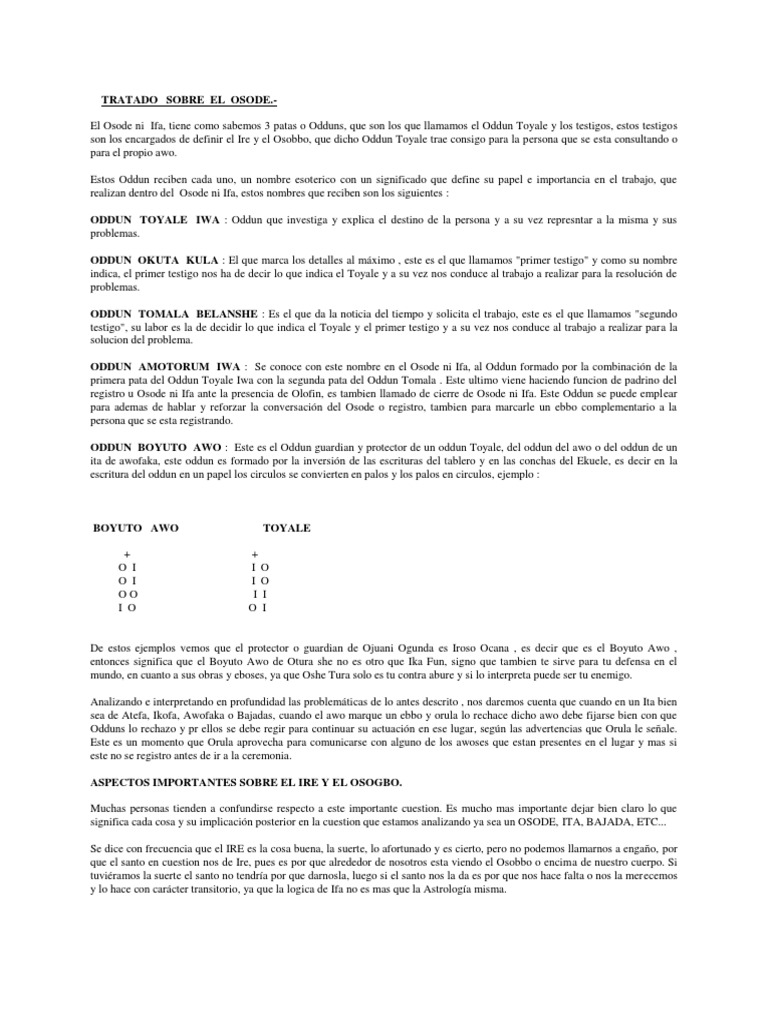 Los Secretos de Los Signos de Ifa | PDF | Religión y creencia