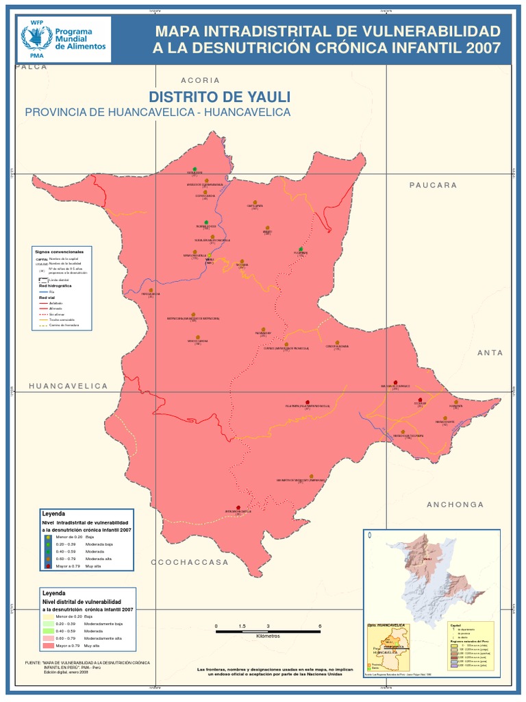 Mapa Político de Huancavelica y Distritos | PDF