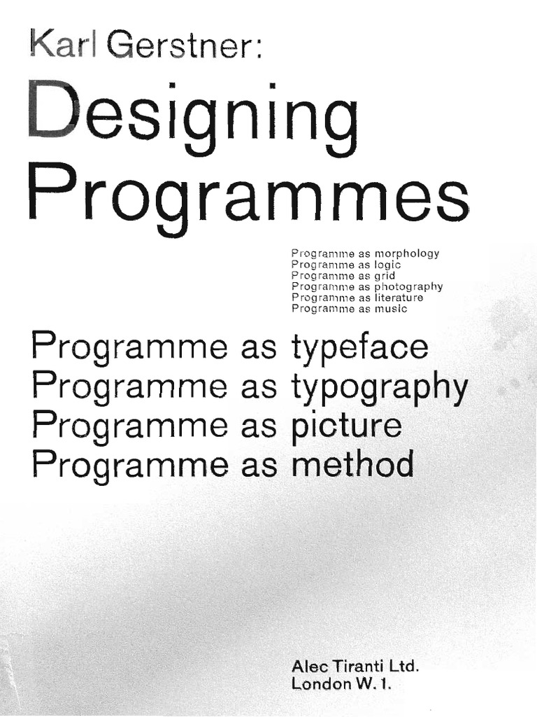 Designing Programmes | PDF