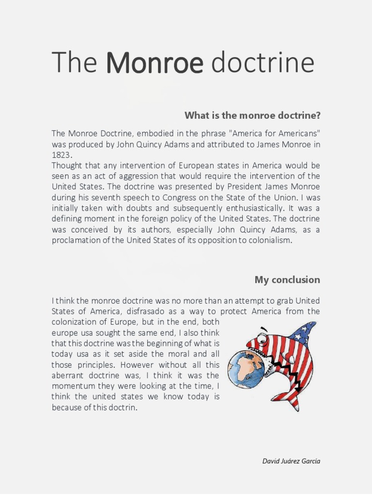 Overview of the Monroe Doctrine | PDF