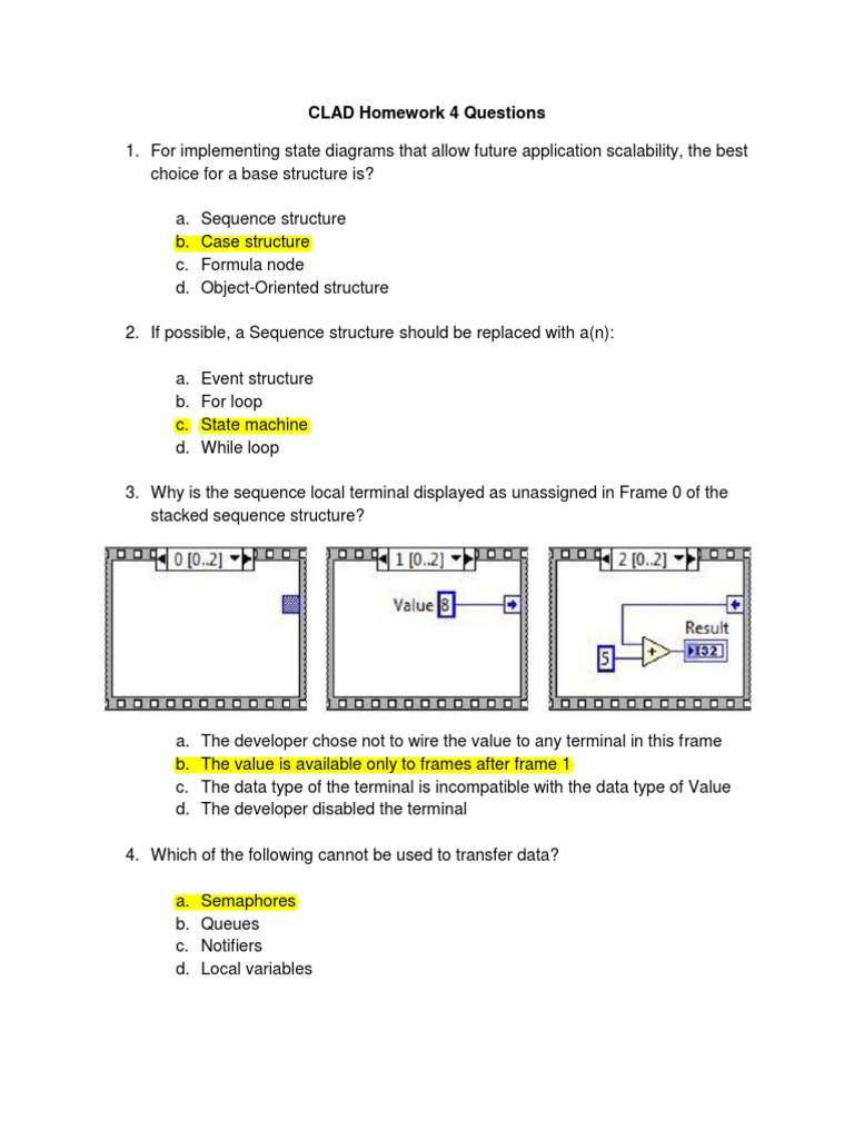 CLAD Homework 4 Questions | PDF | Teaching Methods & Materials