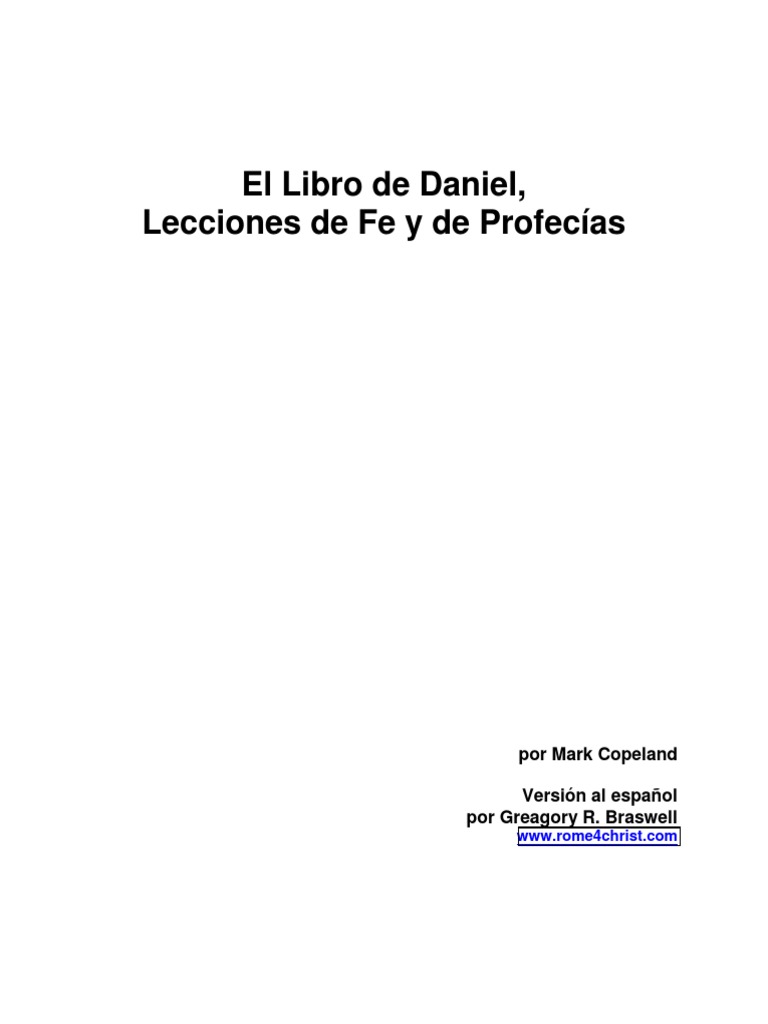 El Libro de Daniel | PDF | Daniel (figura bíblica) | Nabucodonosor Ii