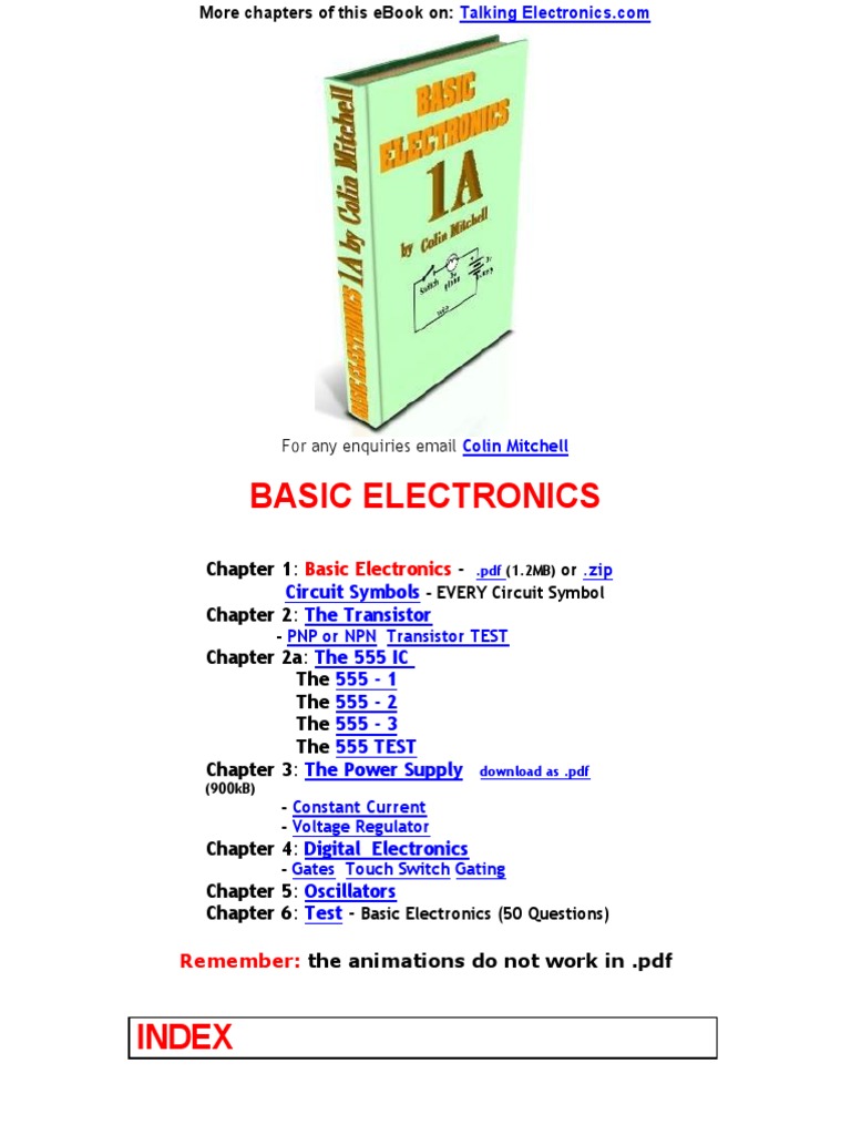 Basic Electronics | PDF | Series And Parallel Circuits | Resistor
