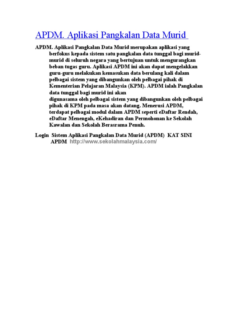 APDM | PDF