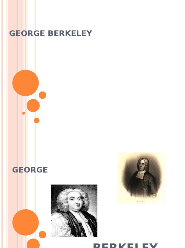 George Berkeley | PDF | Teorías filosóficas | Ciencia cognitiva