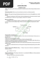 Atomic Structure Formula Sheet | PDF